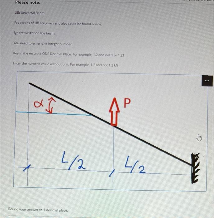 Solved The beam shown below is made of 310 UB 46.2. What is | Chegg.com