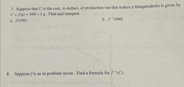 Solved solve a and b on 7 then solve 8 because its connected | Chegg.com