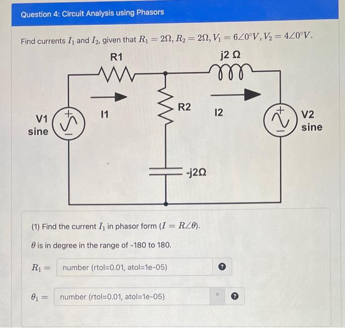 Solved Find currents I1 and I2, given that | Chegg.com
