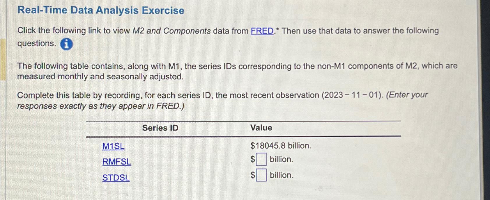 Solved Real-Time Data Analysis ExerciseClick the following | Chegg.com