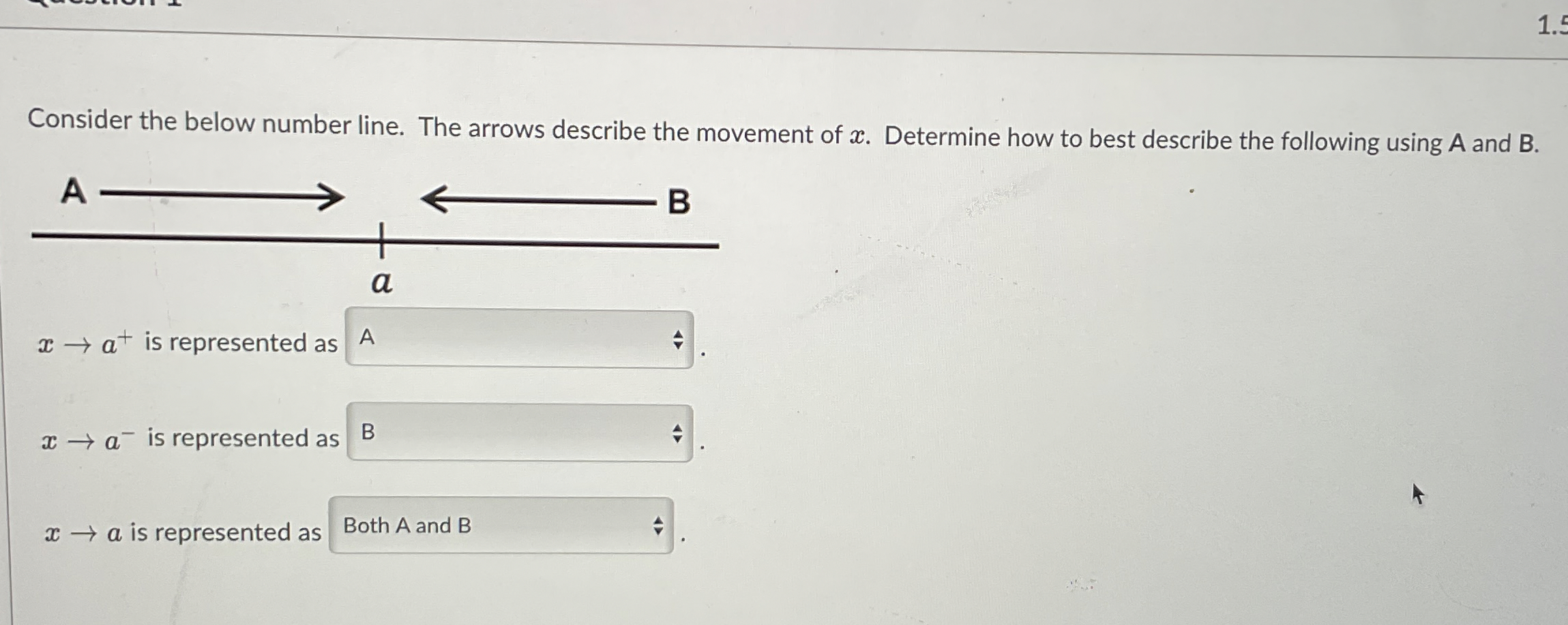 Solved Consider the below number line. The arrows describe | Chegg.com