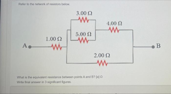 Solved Three resistors, R1=4Ω,R2=3.0Ω, and R3=2.0Ω, are | Chegg.com
