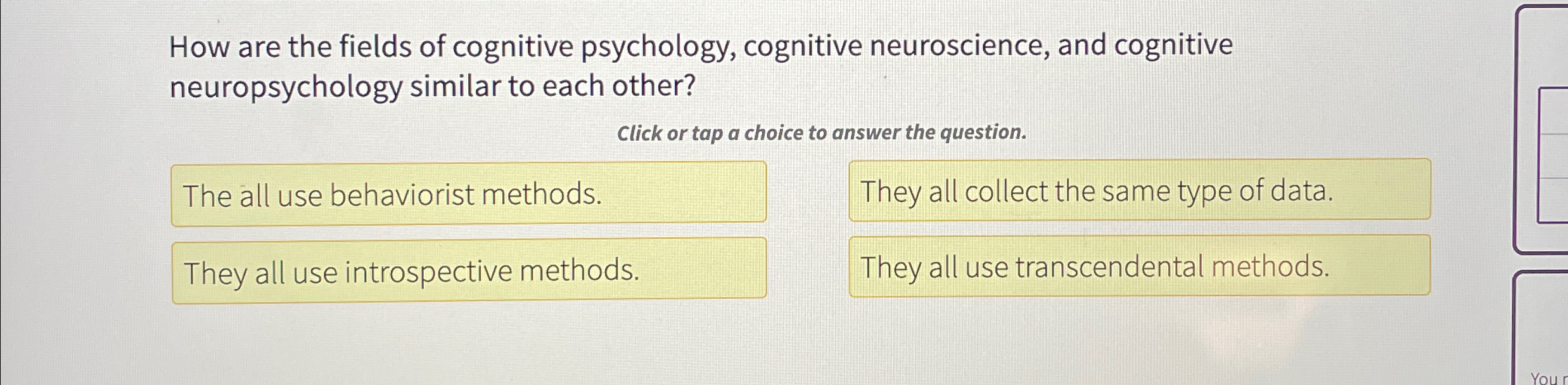 Solved How are the fields of cognitive psychology, cognitive | Chegg.com