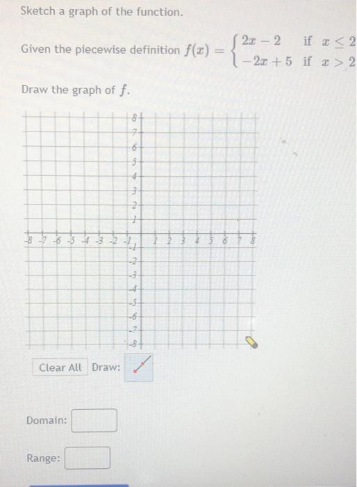 Solved Sketch a graph of the function. Given the piecewise | Chegg.com