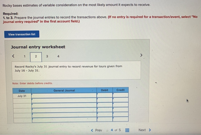 Solved Exercise 6-10 (Algo) Variable consideration - most | Chegg.com
