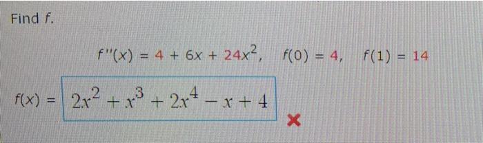Solved Find f. f Solved Find f. f