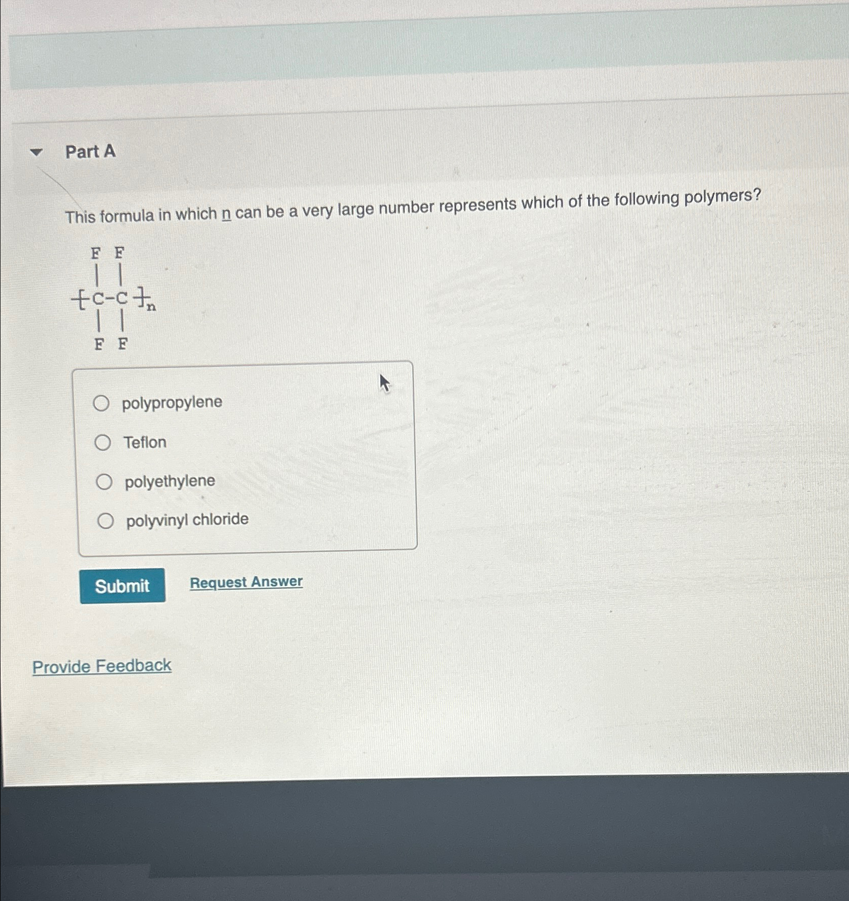 Solved Part AThis formula in which n? ﻿can be a very large | Chegg.com