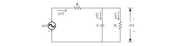 Solved Let the input voltage x (t) and output voltage y (t) | Chegg.com