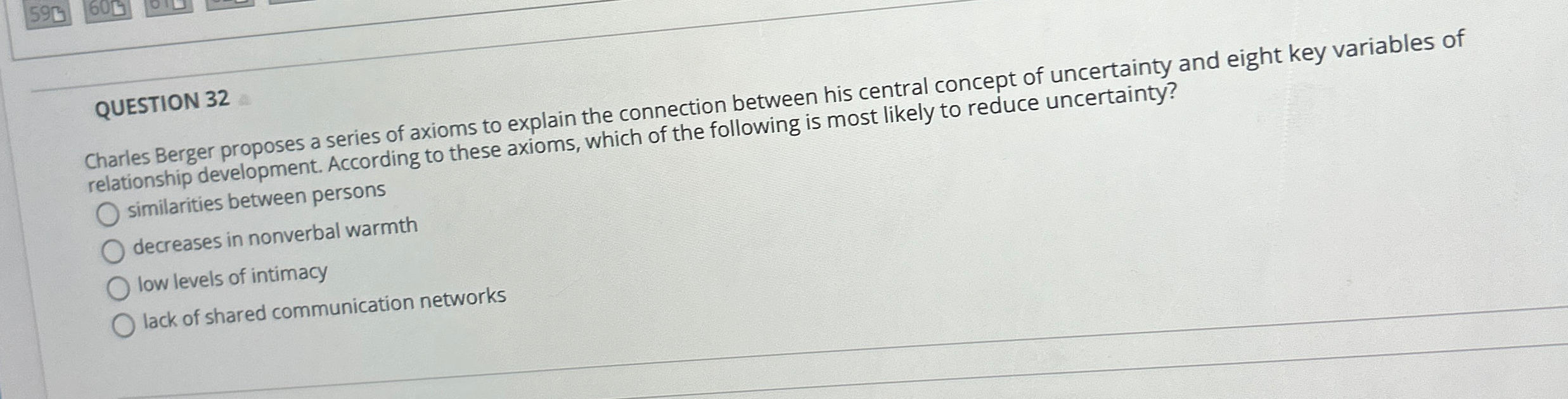 Solved QUESTION 32Charles Berger proposes a series of axioms | Chegg.com