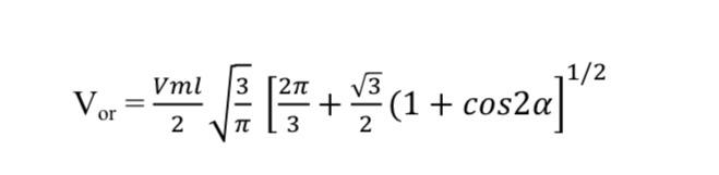 Solved prove that the RMS output voltage for three phase | Chegg.com
