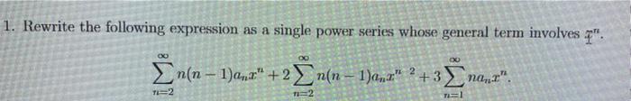 Solved Rewrite the following expression as a single power | Chegg.com