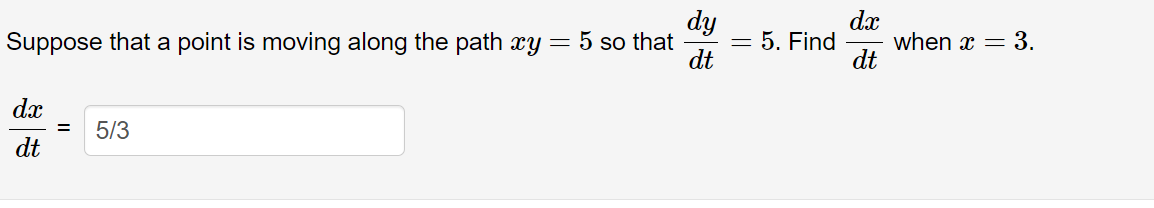 Solved Suppose that a point is moving along the path xy=5 | Chegg.com