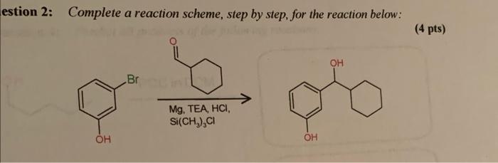 Solved Complete a reaction scheme, step by step, for the | Chegg.com