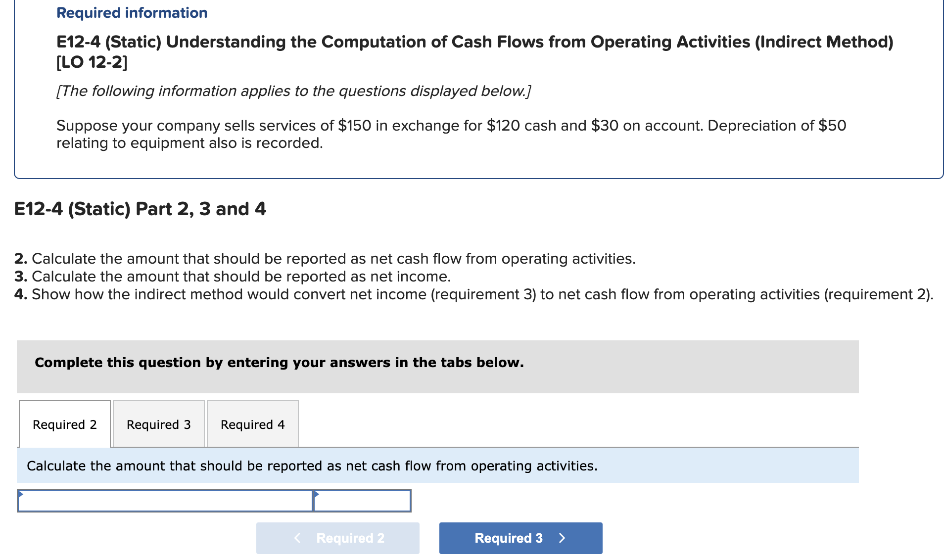 Solved Required informationE12-4 (Static) ﻿Understanding the | Chegg.com