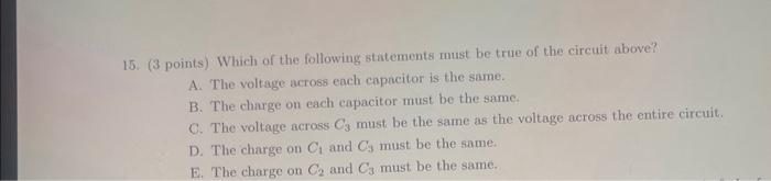 Solved The figure given above is for problems 14 and 15 14. | Chegg.com