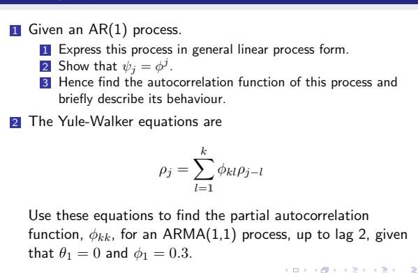 Solved Given an AR(1) process. Express this process in | Chegg.com