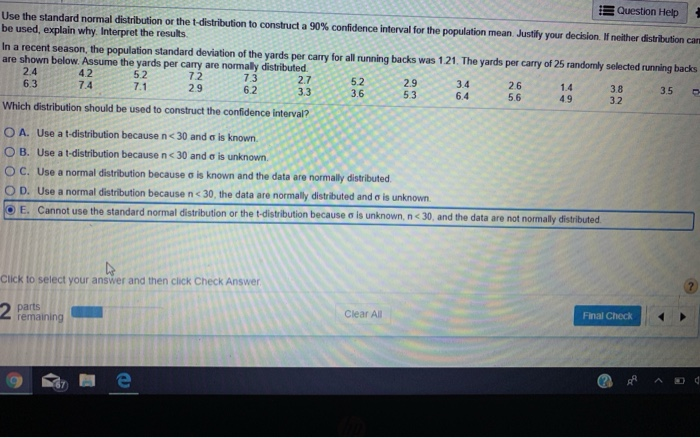 Solved Question Help Use the standard normal distribution or | Chegg.com