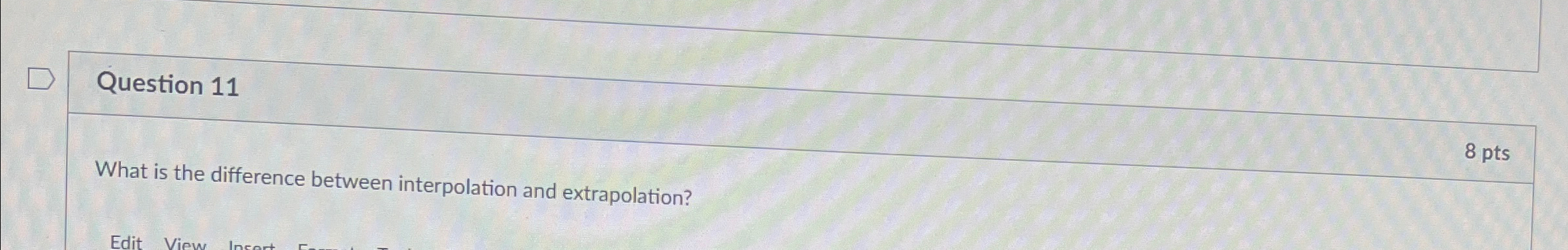 Solved Question 118ptsWhat is the difference between | Chegg.com