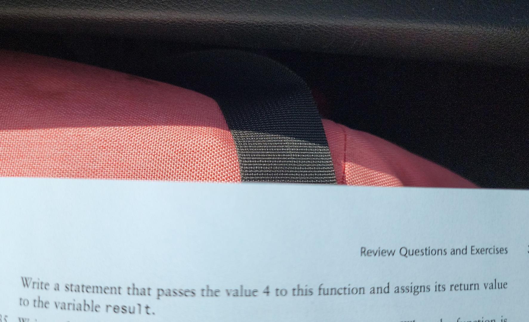 Solved 4. A program contains the following function: int | Chegg.com