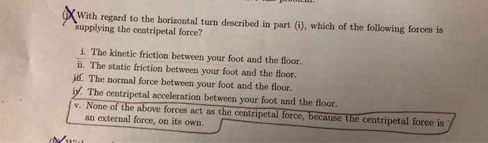 Solved With regard to the horizontal turn described in part | Chegg.com