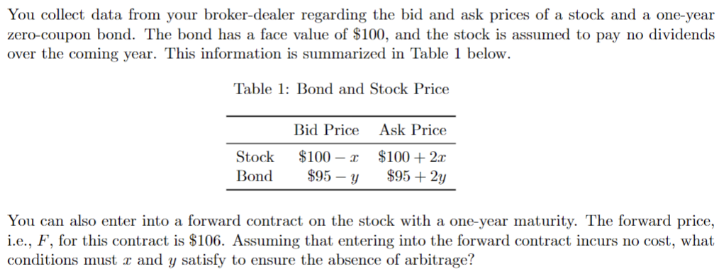 Solved You collect data from your broker-dealer regarding | Chegg.com