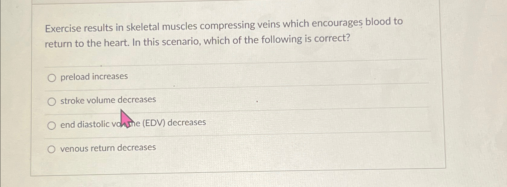 Solved Exercise results in skeletal muscles compressing | Chegg.com