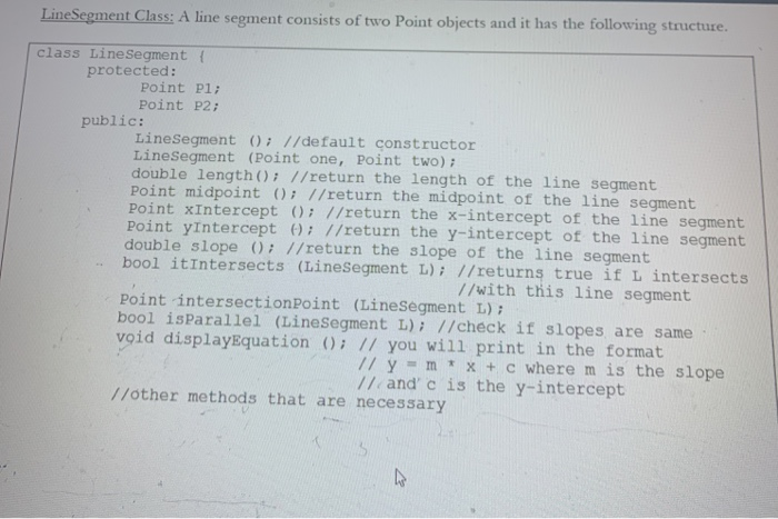Solved Description: A line segment on a two-dimensional | Chegg.com