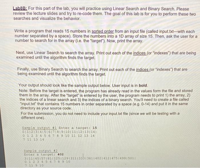 Solved Lab8B: For this part of the lab, you will practice | Chegg.com