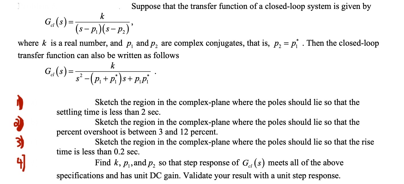 Solved Suppose that the transfer function of a closed-loop | Chegg.com