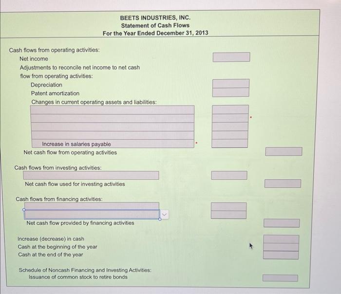 Solved PR 16-2B Statement of cash flows-indirect method The | Chegg.com