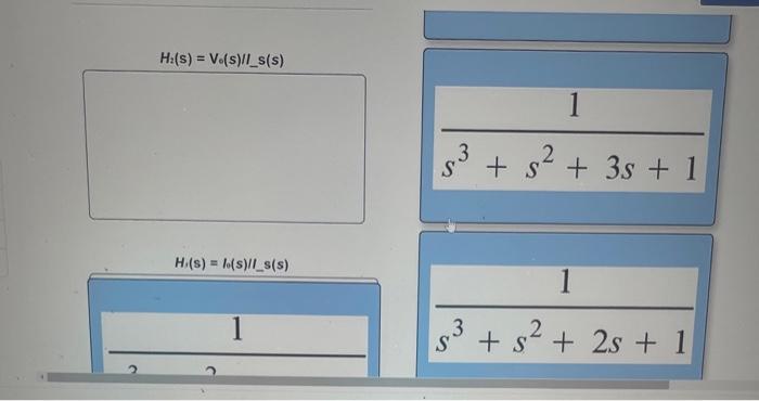Solved Click and drag the transfer functions to their | Chegg.com