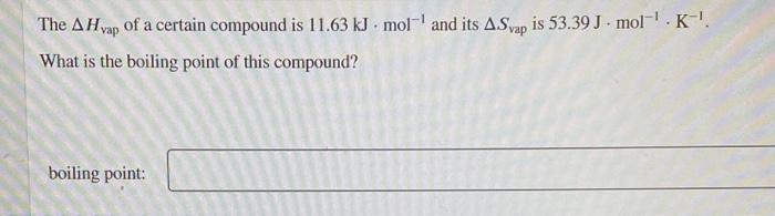 Solved What is the boiling point | Chegg.com
