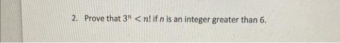 Solved 2. Prove that 3n | Chegg.com