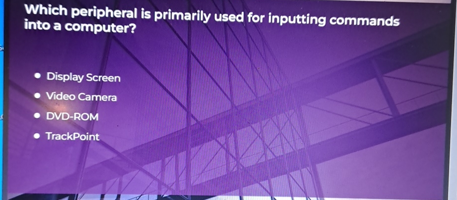 Solved Which Peripheral Is Primarily Used For Inputting