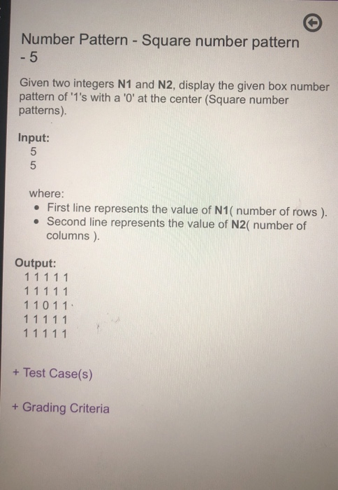 Solved Number Pattern Square Number Pattern 1 Given An 6601