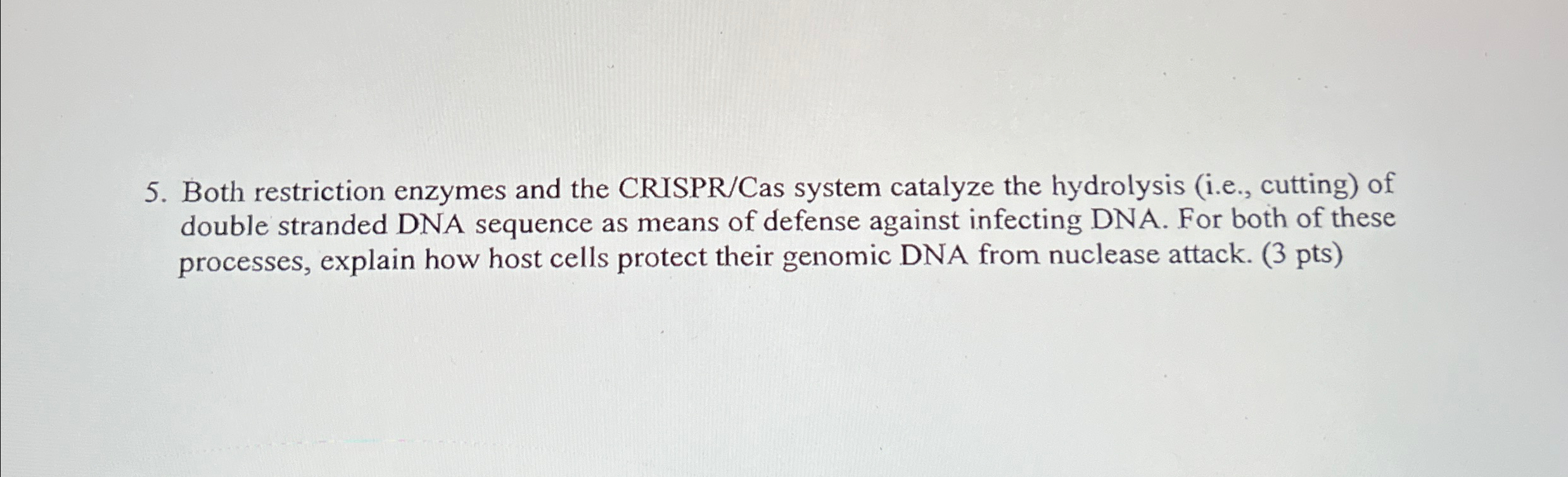 Solved Both restriction enzymes and the CRISPR/Cas system | Chegg.com