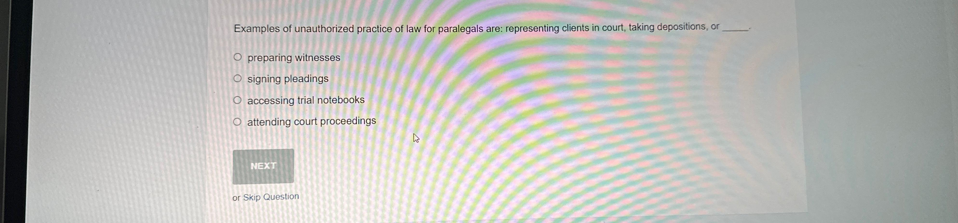Solved Examples of unauthorized practice of law for | Chegg.com