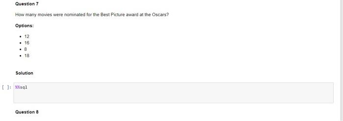 Solved Questions on SQL Join Statements Use the given cell | Chegg.com