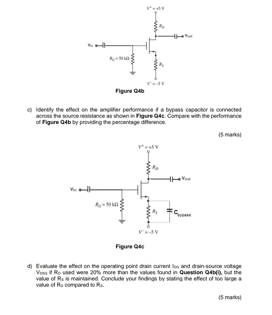 Solved QUESTION 4a) ﻿Figure Q4a shows an enhancement-mode | Chegg.com