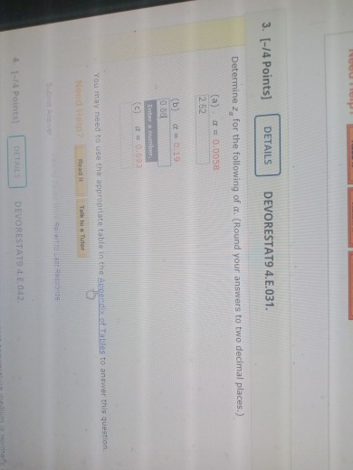 Solved 3. [-14 Points) DETAILS DEVORESTAT9 4.E.031. | Chegg.com Solved 3. [-14 Points) DETAILS DEVORESTAT9 4.E.031. | Chegg.com
