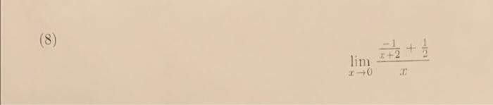 Solved Finite Limits For each of the following limits. use | Chegg.com