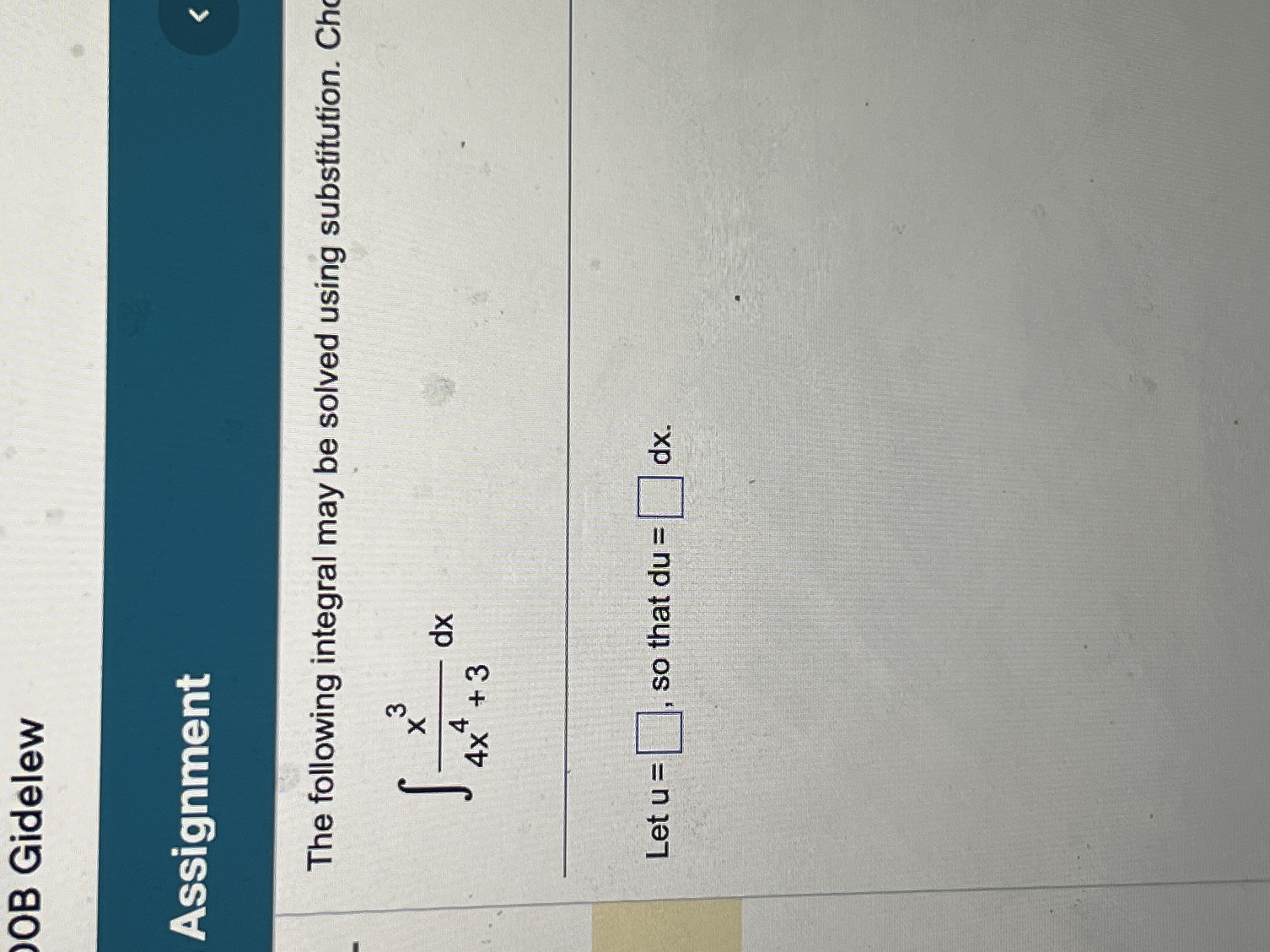 Solved The following integral may be solved using | Chegg.com