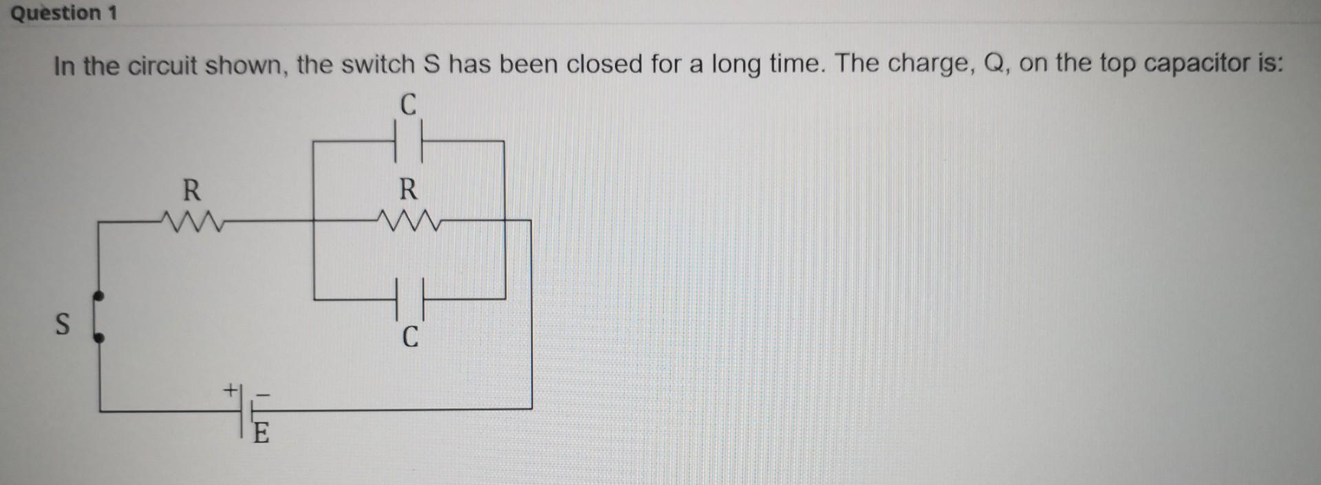 Solved In the circuit shown, the switch S has been closed | Chegg.com