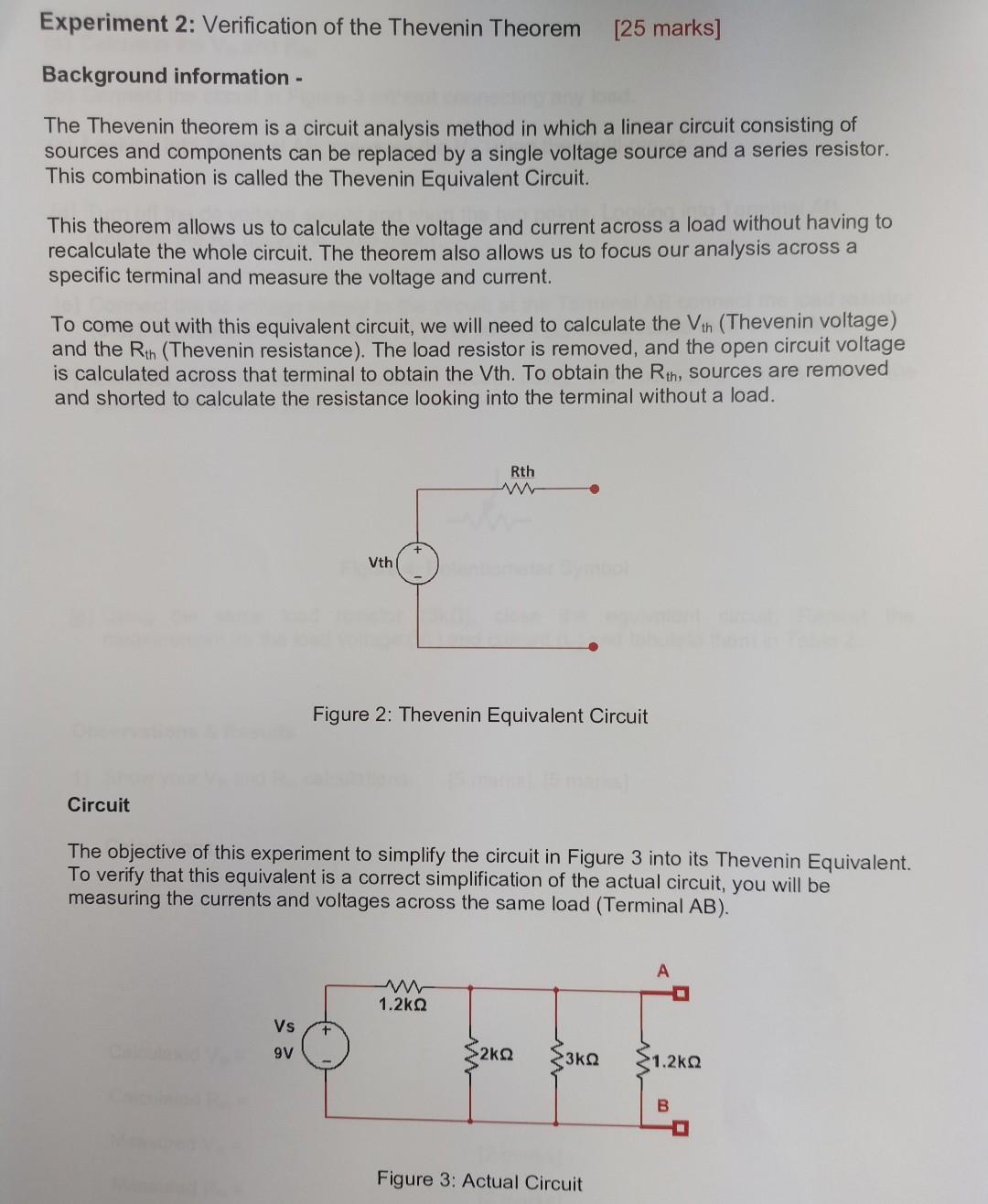 Solved Table 1-1: Calculated Data [9 marks] 2) Tabulate your | Chegg.com