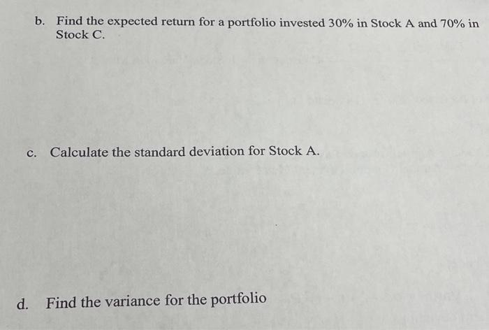 Solved 13. Here are the expected returns are two stocks. | Chegg.com