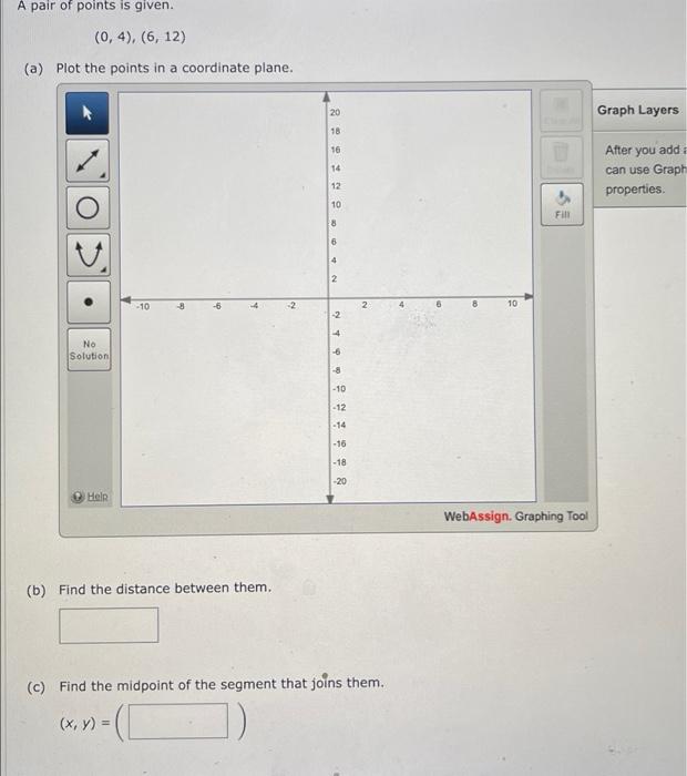 Solved Find the distance between the points. (Note: The two | Chegg.com