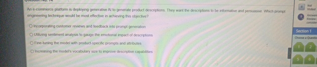 Solved An e-commerce platlorm is deploying generative A ﻿to | Chegg.com