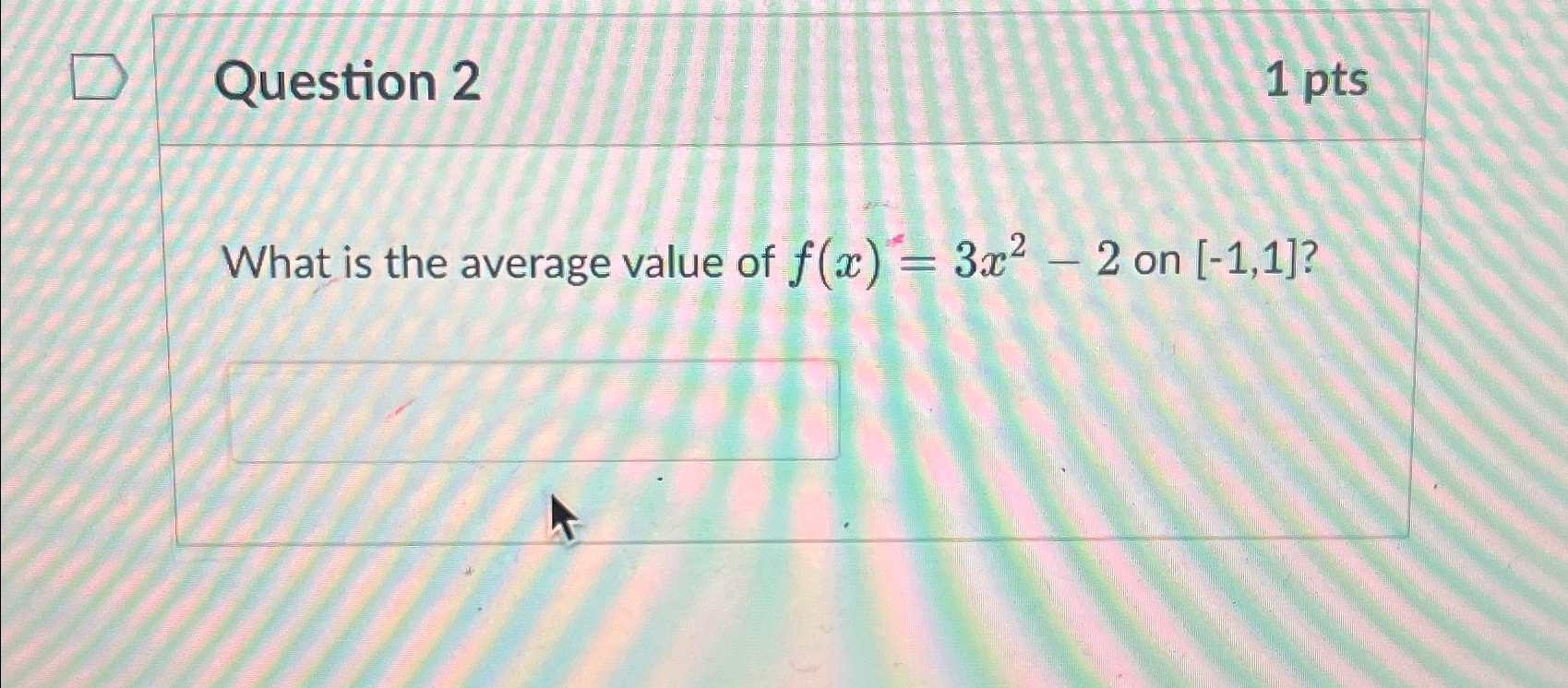 Solved Question 21 ﻿ptsWhat is the average value of | Chegg.com