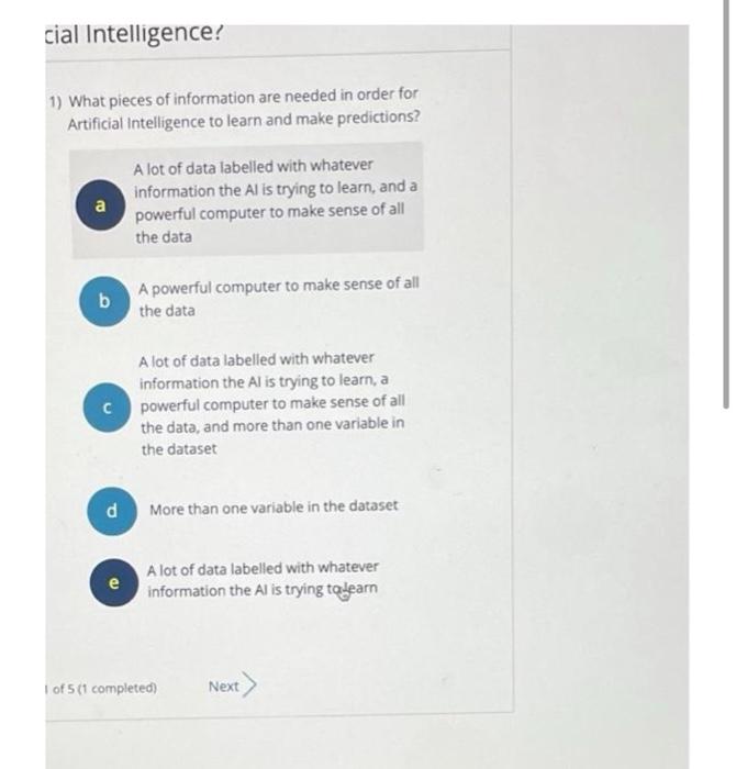 Solved 1) What pieces of information are needed in order for | Chegg.com