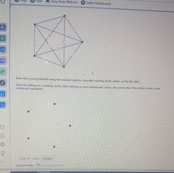 Solved Draw the circuit produced using the nearest neighbor | Chegg.com